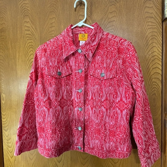 Ruby Rd. | Jackets & Coats | Ruby Rd Red Jean Jacket | Poshmark
